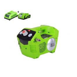 Greenworks Accu Compressor 24V kopen? Inclusief Accuset